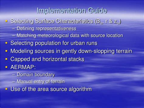 Ppt Aermod Implementation Powerpoint Presentation Free Download Id5534894