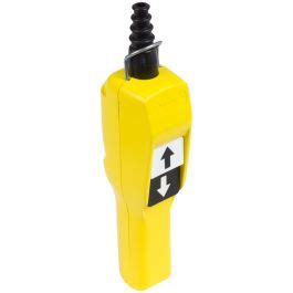 Pendant Control Station Harmony XAC Plastic Yellow Pistol Grip 2 Booted Push Buttons With