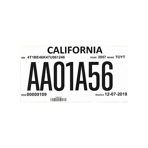 Temporary California Id Template