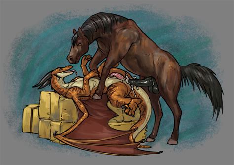 Rule 34 Absurd Res Dinosaur Dragon Drakkor Dromaeosaurid Equid Equine