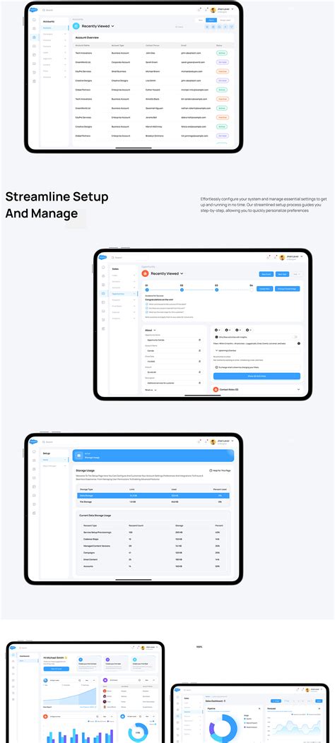 Salesforce Crm Saas Web Dashboard Ui Ux Behance