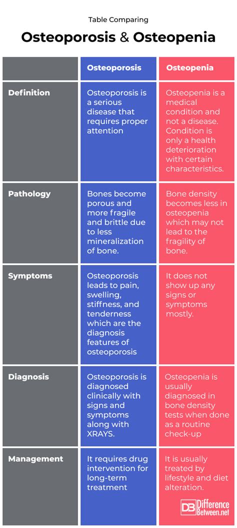 Osteoporosis And Osteopenia Difference Between Osteoporosis Vs Osteopenia