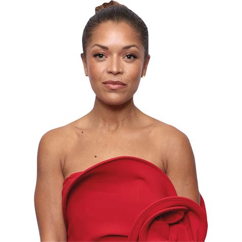 Antonia Thomas Red Dress Buddy Torso Up Cutout Celebrity Cutouts