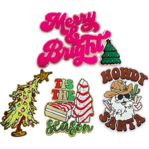 Custom Christmas Chenille Patch High Quality Custom Metal Promotional Products For Businesses