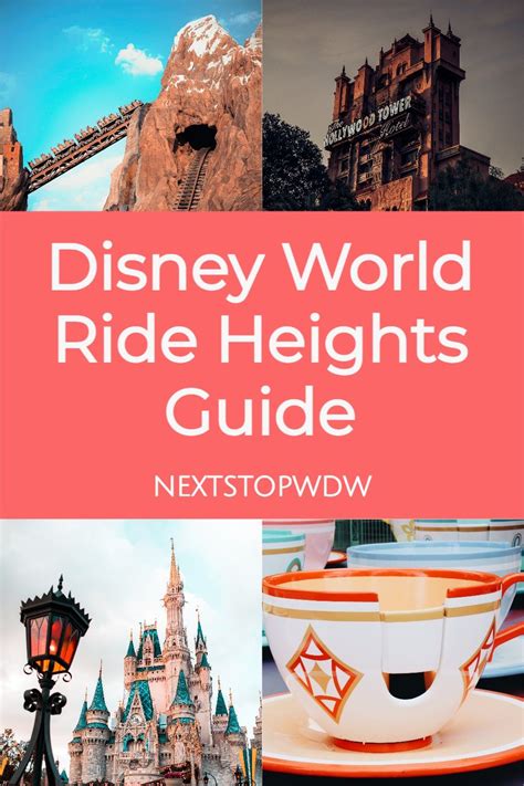 Disney World Ride Height Charts Next Stop Wdw Disney World Rides Disney World Disney Rides