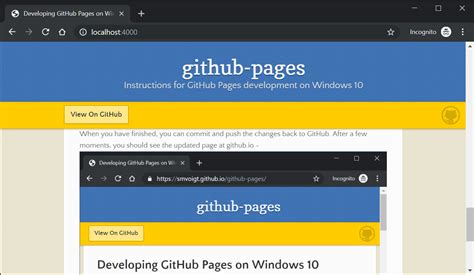 Setting Up Jekyll On Windows Github Pages