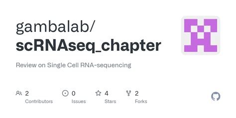 GitHub Gambalab ScRNAseq Chapter Review On Single Cell RNA Sequencing