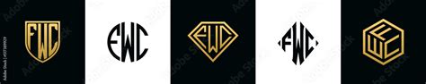 Initial Letters Fwc Logo Designs Bundle This Collection Incorporated