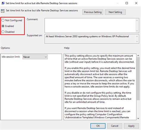 Idle Timeout Group Policy At Zane Stirling Blog