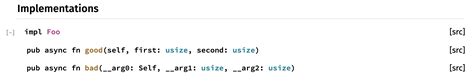 Rustdoc Renames Parameters With Mut In Async Fn Issue 76517 Rust