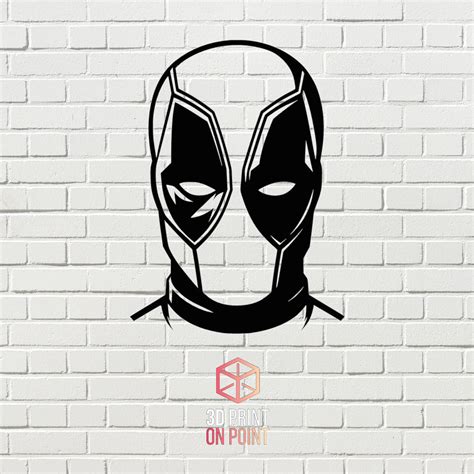 Deadpool Face Drawing