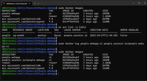 Pushing The Local Image To Azure Container Registry Arm Learning Paths
