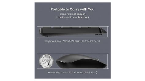 Wireless Keyboard And Mouse Combo Ponvit 2 4g Usb Full Sized Keyboard Mouse 3 Level Dpi