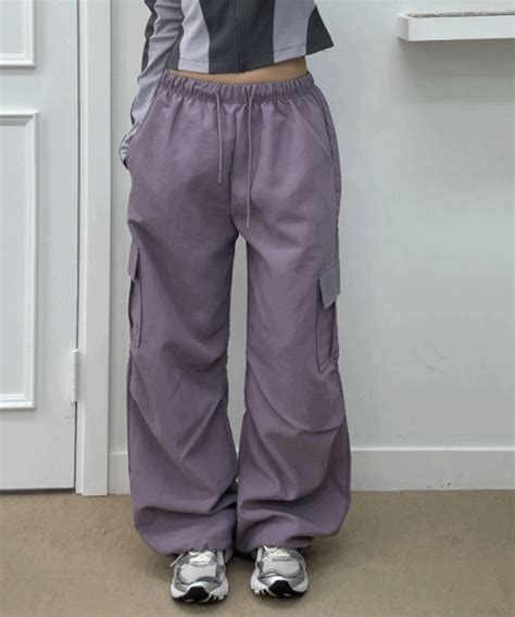 고프코어가을버전5컬러 어텀 베이직 와이드 나일론 카고팬츠 에이블리