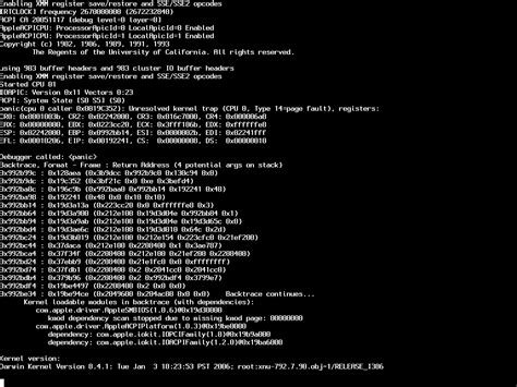 Panic Cpu Caller X C OSx Tiger InsanelyMac