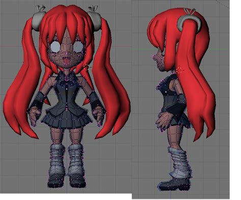 Cute Manga Chibi Girl Finished Projects Blender Artists Community