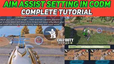 Aim Assist Setting In Depth Explanation In Cod Mobile Br Youtube