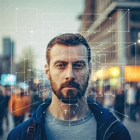 Premium Photo Facial Recognition Technology Excels At Detecting A Man