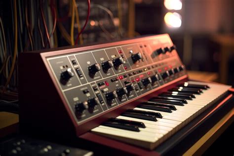 Nostalgic Synth Volume Music Analog Generate Ai Premium Ai Generated Image