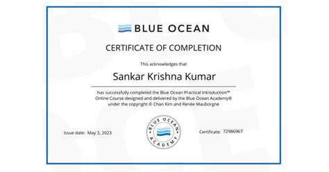 Krishna Kumar Sankar On Linkedin Blue Ocean Practical Introduction™ • Sankar Krishna Kumar