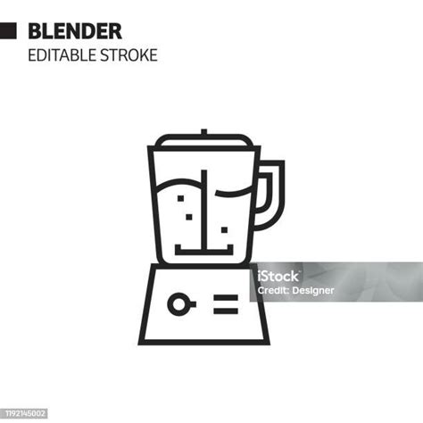 블렌더 선 아이콘 윤곽선 벡터 기호 그림 픽셀 완벽 편집 스트로크 블렌더에 대한 스톡 벡터 아트 및 기타 이미지 블렌더 선