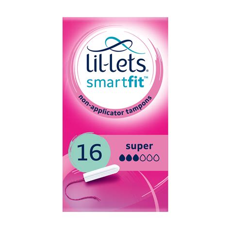 Lil Lets Smartfit™ Non Applicator Super Tampons Lil Lets
