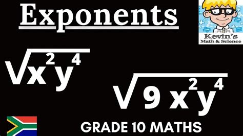 Exponents Grade 10 Square Roots