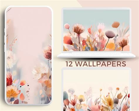 Boho Floral Desktop Wallpaper Art Desktop Wallpapers Mac Background