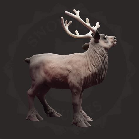 3d Printable Donner Reindeer By Snowball Sculpts