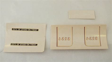 W2227 Dublo Wrenn City Of Stoke On Trent R No 6254 Full Decal Transers