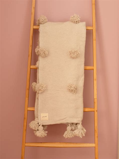 Pom Pom Throw Blanket Alexandra Gater