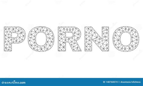 Subt Tulo Poligonal Del Texto Del Porno De La Red Ilustraci N Del Vector Ilustraci N De Modelo