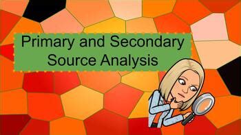 Primary Secondary Source Analysis By Madison Clark TPT
