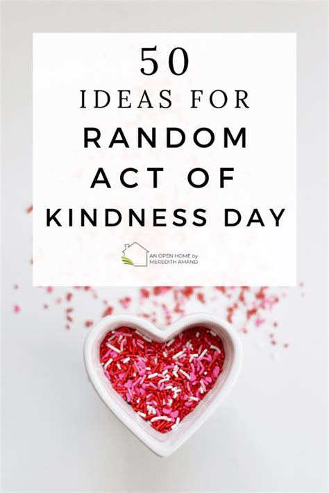 50 Ideas For Random Act Of Kindness Day Simple Ways To Bring Joy To