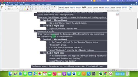 How To Remove Grey Border Around Text In Word