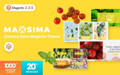 Responsive Grocery Store Magento Templates