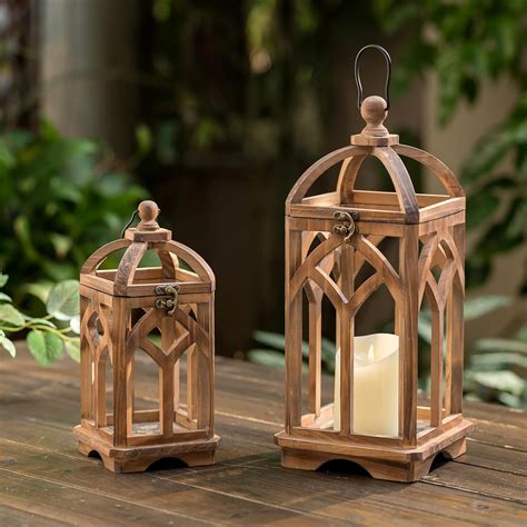 Staymoment Farmhouse Lanterns Decorative Indoor 11 And 15 Set Of 2