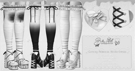 Second Life Marketplace Red Blossom Cutesy Princess Heels Demo