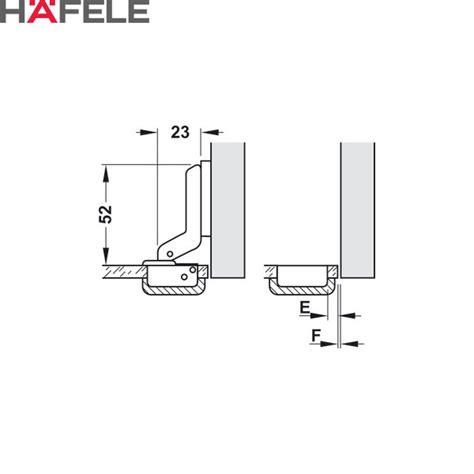 Bản Lề âm Metalla A 95° Mini Dành Cho Cửa Kính Lắp âm Có Hệ Thống Trượt A Nhà Phân Phối độc