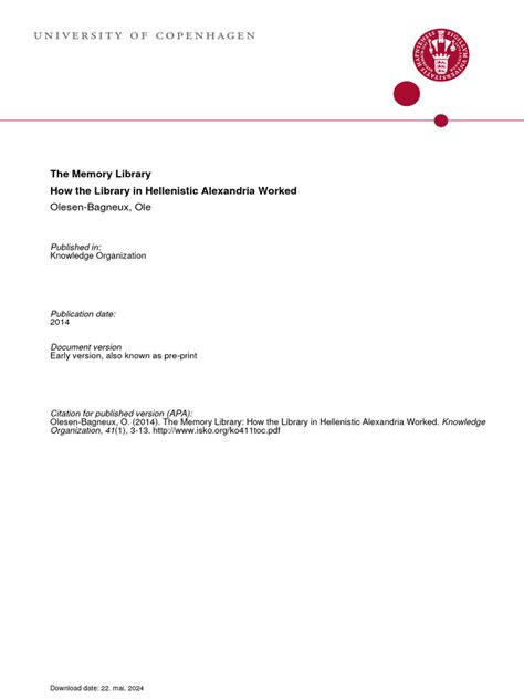 The Memory Library Pdf Philosophy