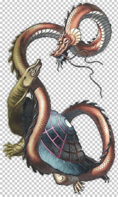 North Azure Dragon Black Tortoise Four Symbols Png Clipart Cardinal