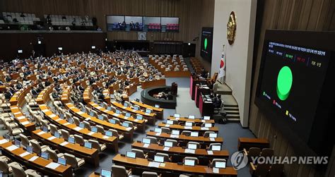 속보 김건희 도이치모터스 의혹 특검법 국회 통과與 표결 불참 연합뉴스