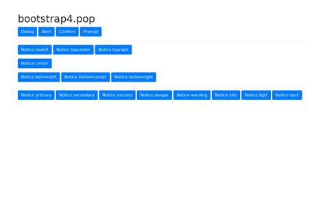 Bootstrap简洁的浮动消息框插件