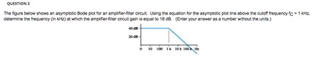 solved question 2 the figure below shows an asymptotic bode