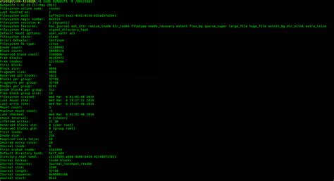Dumpe2fs Command In Linux With Examples Geeksforgeeks