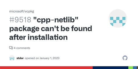 Cpp Netlib Package Cant Be Found After Installation · Issue 9518