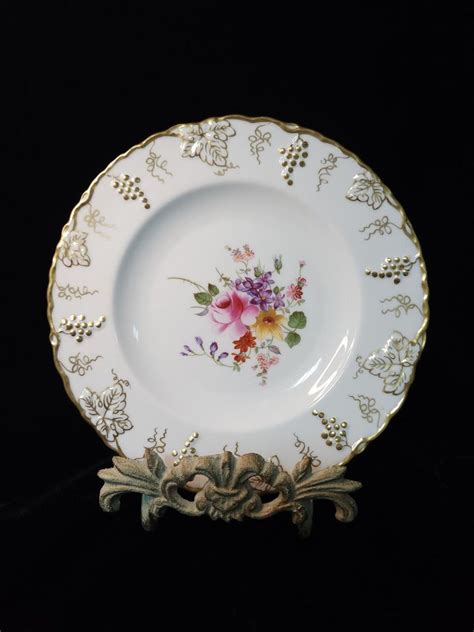 영국 로얄 크라운 더비 샐러드 플레이트 헬로마켓