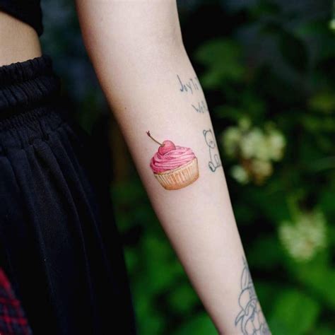 Small Cupcake Tattoos 50 Sweet Tattoo Ideas [best Designs]