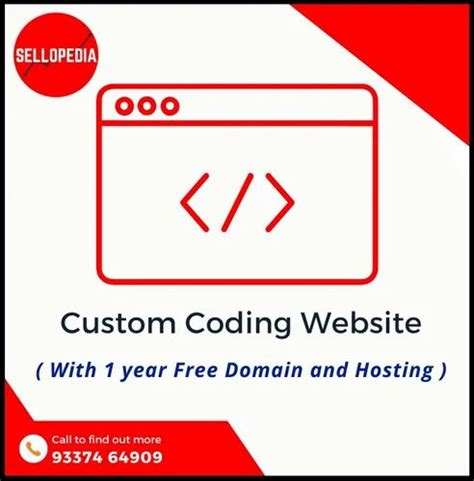 Custom Coding Static Website With Domain And Host At ₹ 20999year