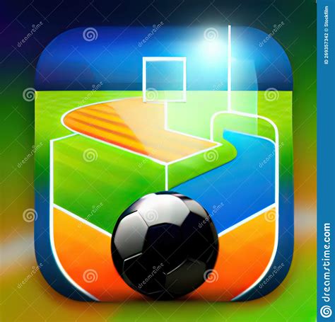 Soccer Software App Style Icon Generative Ai Stock Illustration Illustration Of Vector